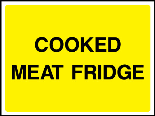 Cooked meat fridge sign – Sticky Business