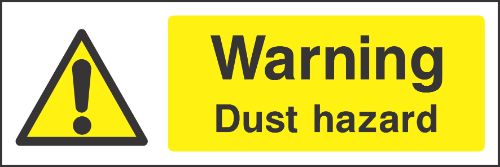 Warning Dust hazard Sign – Sticky Business